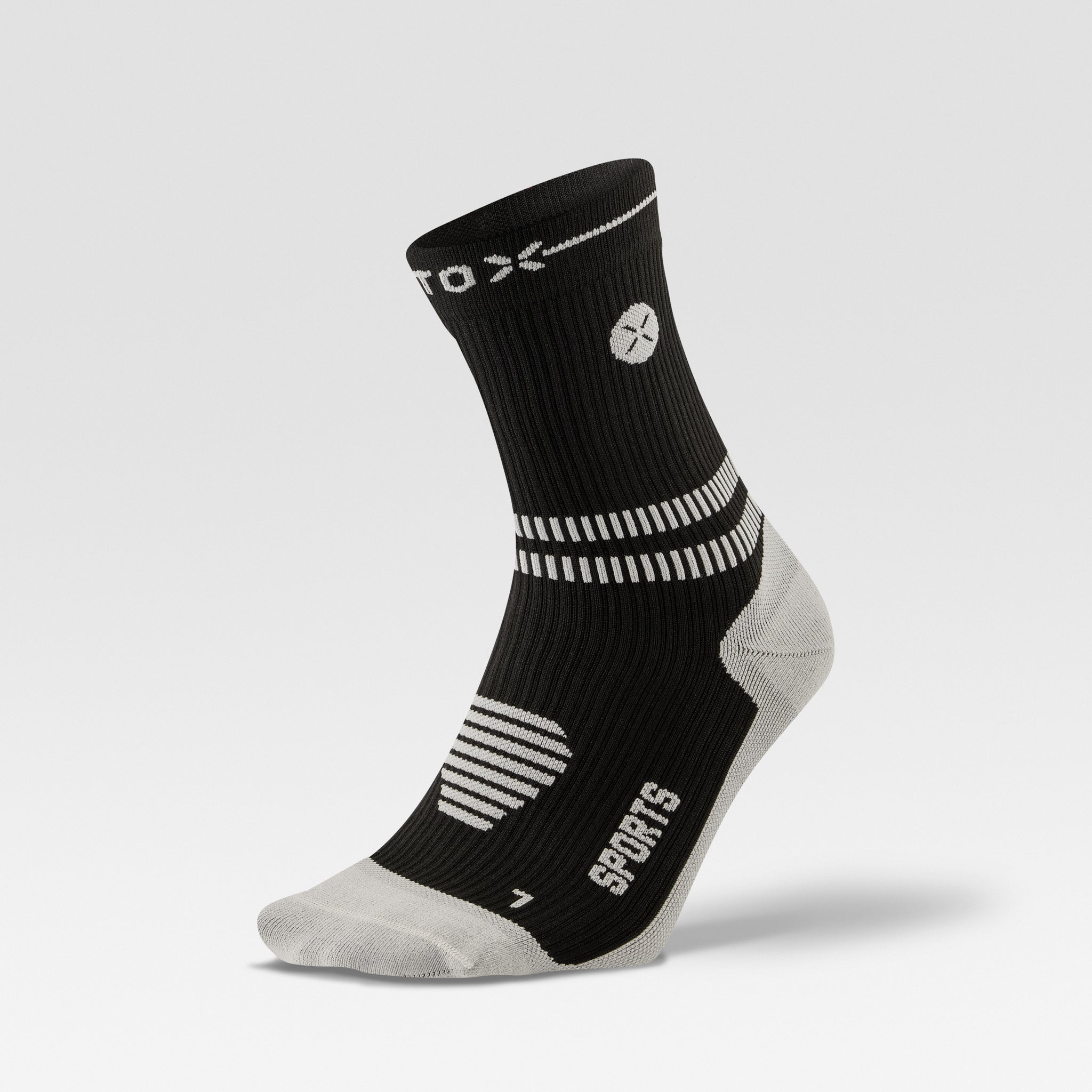 Sports Ankle Socks Men | Black / Light Grey