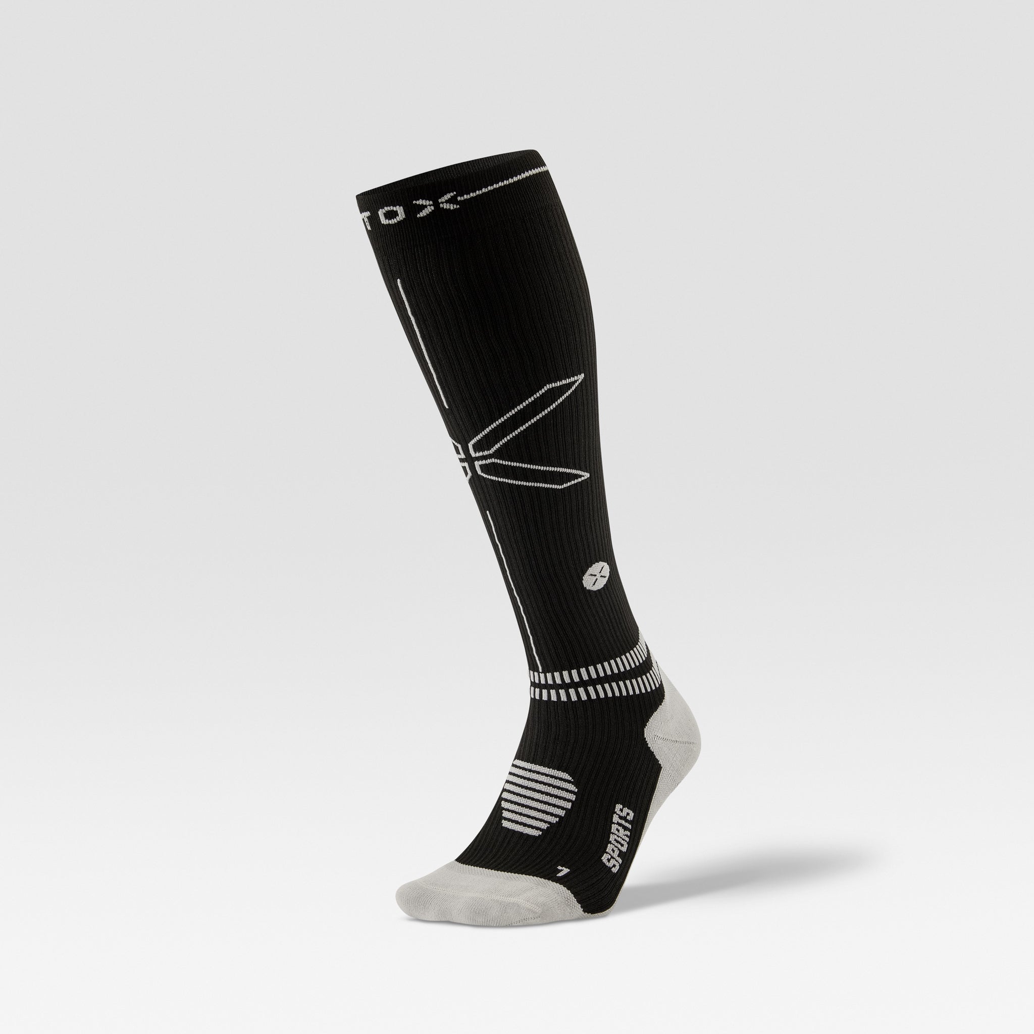 Sports Socks Women | Black / Light Grey